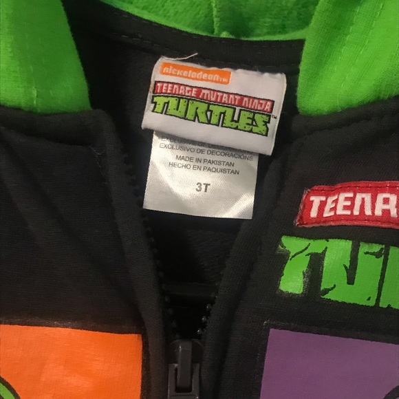 Nickelodeon | Shirts & Tops | Teenage Mutant Ninja Turtles Zip Up ...